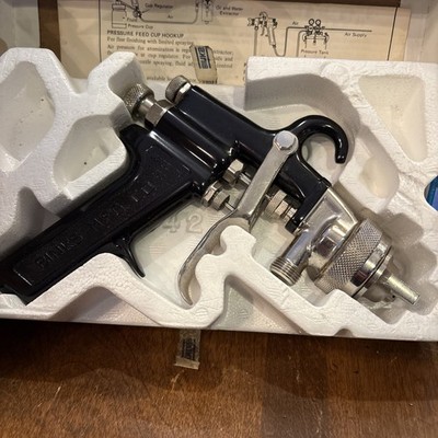 Binks Model 7 Paint Spray Gun 36-36SK With 81-350 Spray Gun Cup | eBay