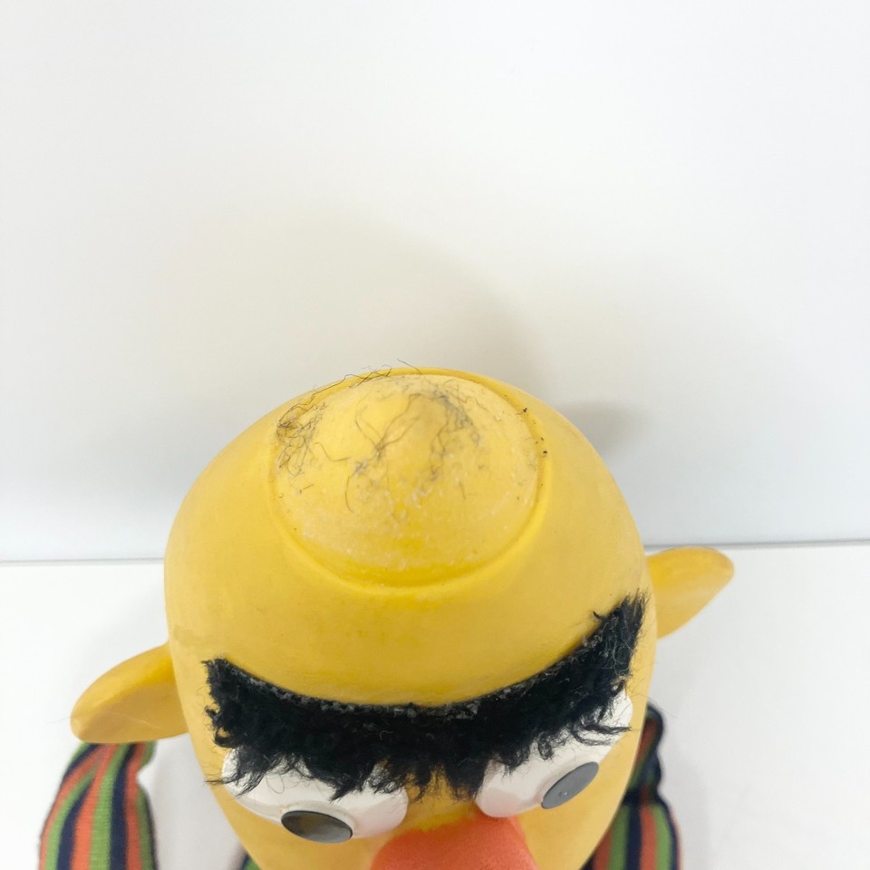Vintage 1970’s Sesame Street Bert Hand Puppet Muppets Hard Plastic Head ...