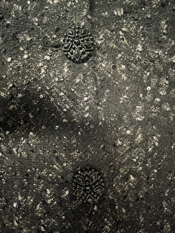 JM Collection Woman Black Sequined Jacket 1X | eBay