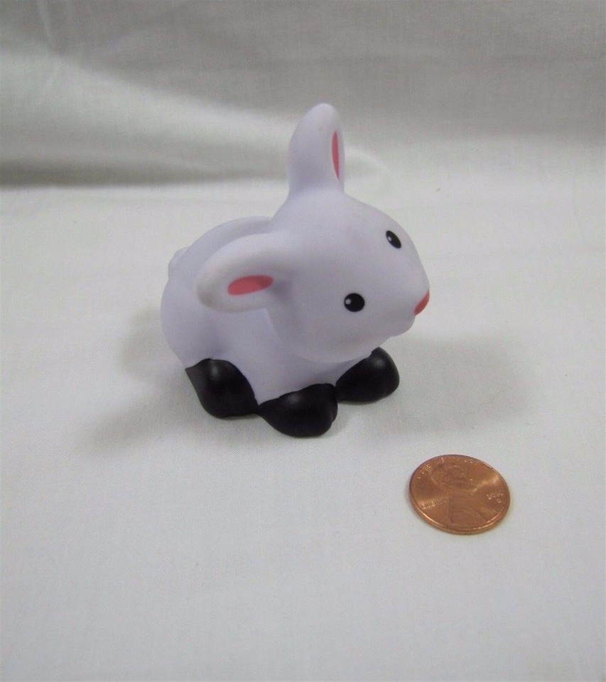 Fisher Price Little People White Black Bunny Rabbit Animal Easter Farm ...