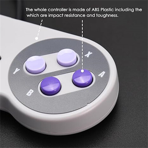 2 Pack Wired SNES Gamepad, iNNEXT SNES Controller Compatible with SNES ...