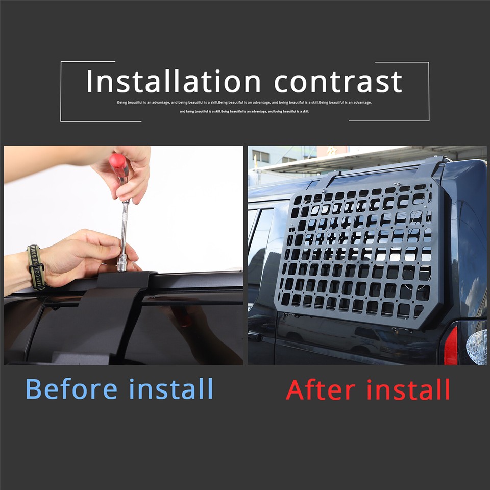 Left Right Rear Window Molle Panel Storage For Land Rover Discovery 4 ...