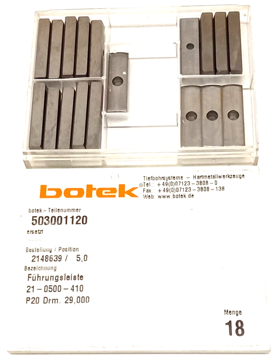 BOTEK 503001120 21-0500-410 P20 18pcs. | eBay