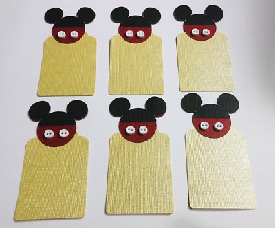 Mickey Mouse Tag Set Scrapbook Gifts Etc | eBay