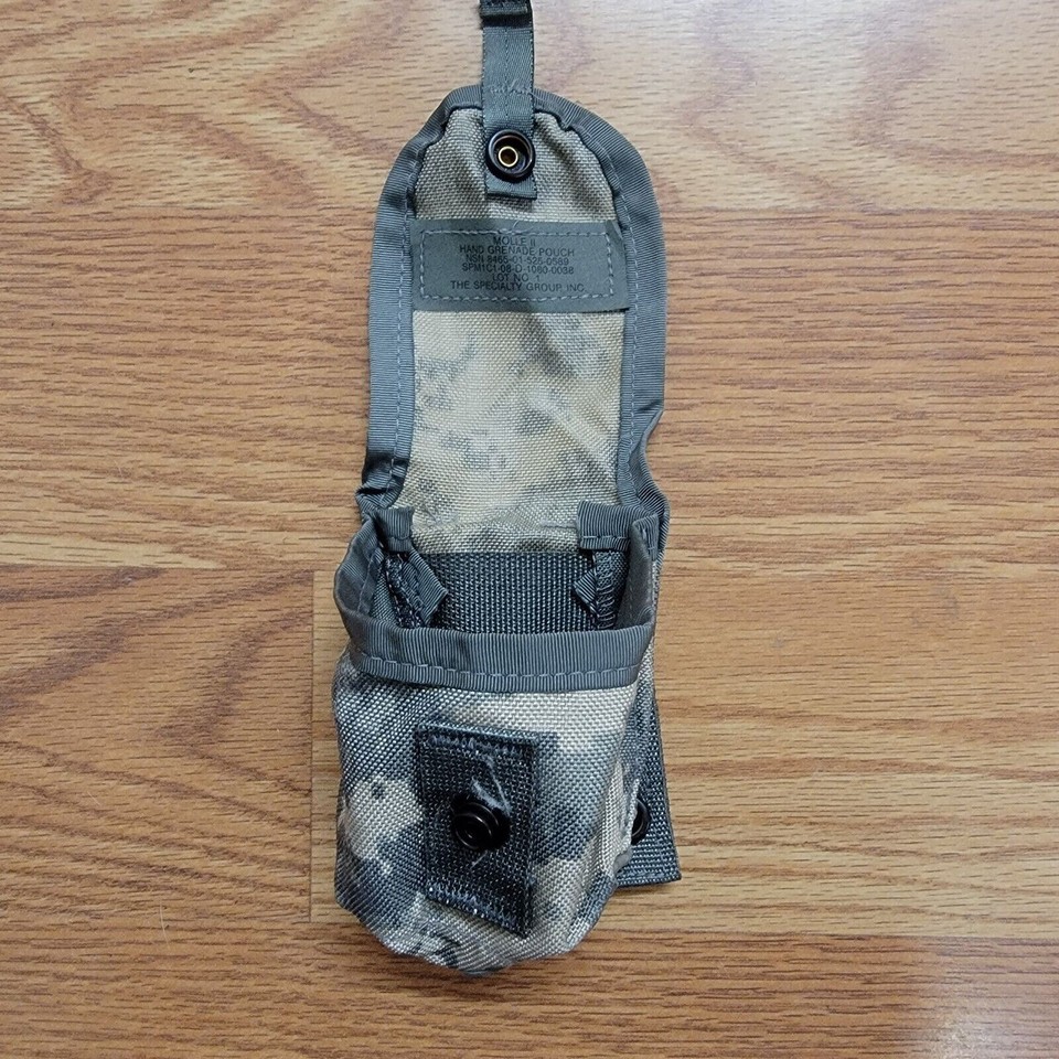 4 PACK US Military Hand Grenade Pouch Army ACU Digital MOLLE Utility ...