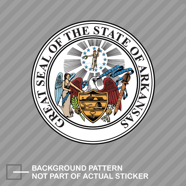 Arkansas State Seal Sticker Decal Vinyl state the natural land | eBay