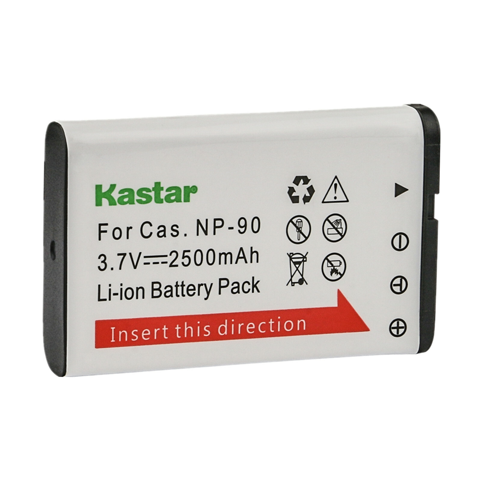 Kastar Replacement Battery Pack for Casio NP-90 NP90 NP-90DBA Exilim EX ...