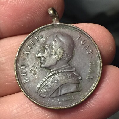 MEDAGLIA PAPA LEONE XIII° 1887 PAPALE VATICANO POPE LEO 13th | eBay