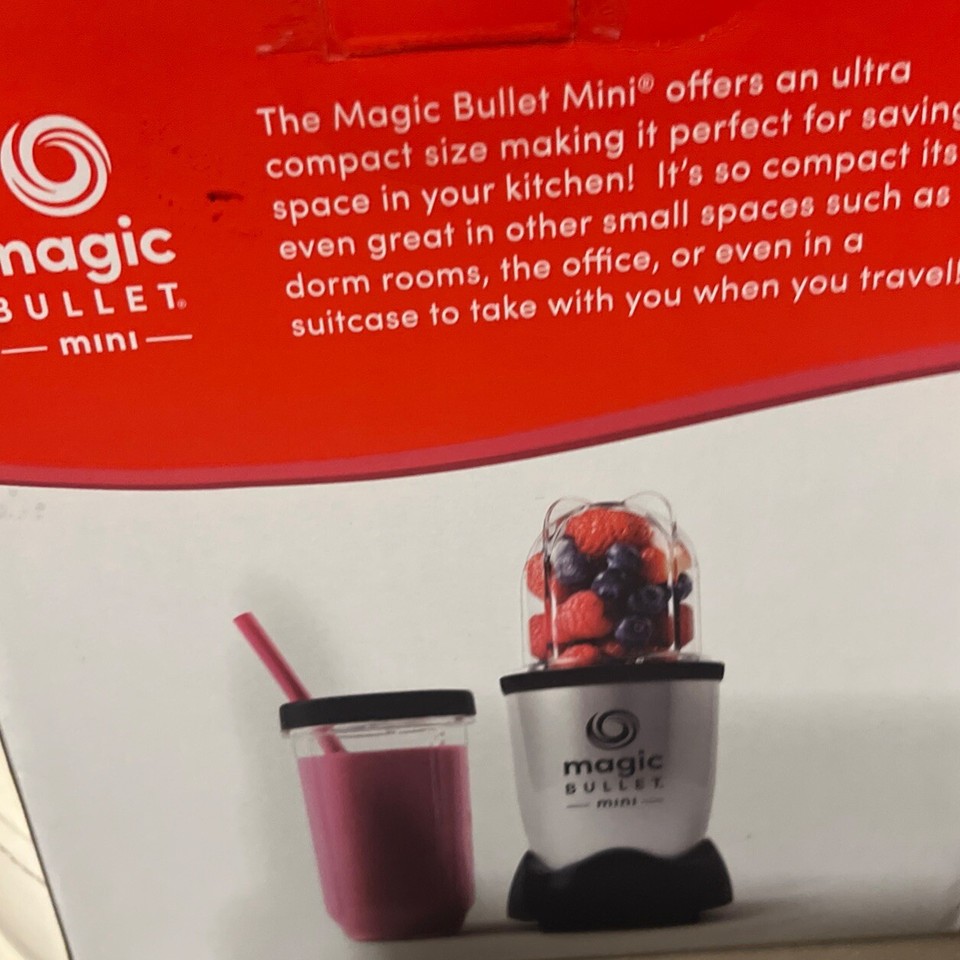 Magic Bullet Mini Blender Silver/Black 200Watt Motor Base | eBay