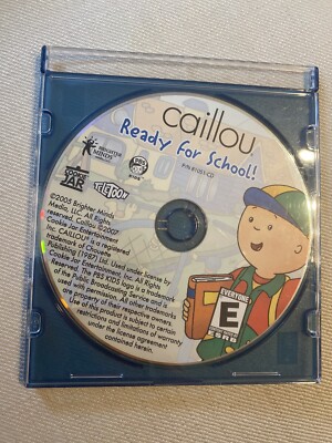 Caillou: Ready for School (Windows/Mac, 2005) PC CD ROM Disc/Manual ...