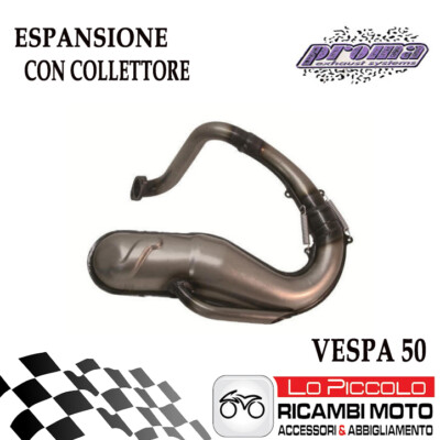 MARMITTA PROMA PIAGGIO VESPA 50 SPECIAL R L N PER MODIFICA CILINDRO 90 ...
