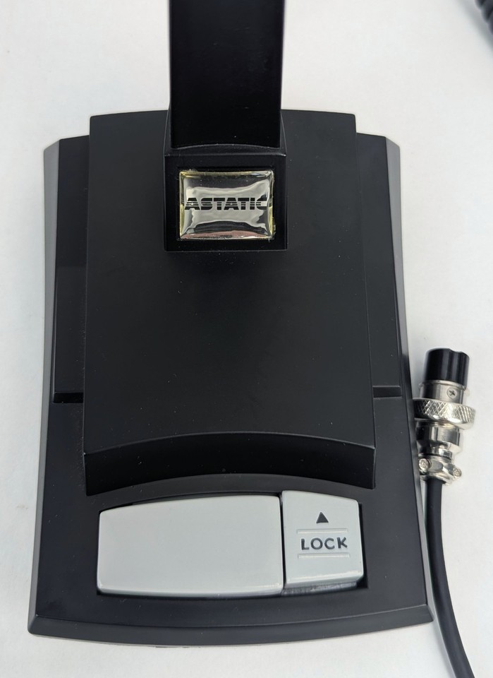 Astatic AST-878DM - CB/Ham Amplified Ceramic Desk Mic W/ 636L Hand Mic ...