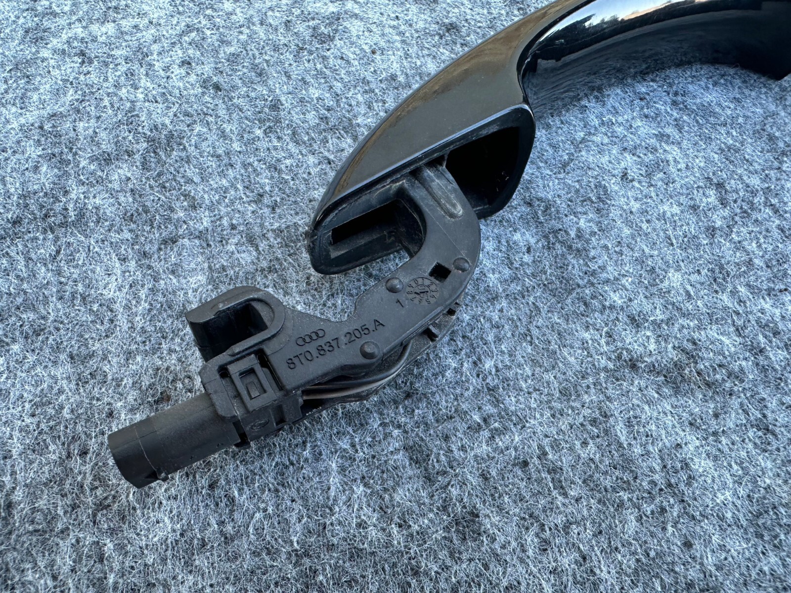 EXTERIOR DOOR HANDLE BLACK ASSEMBLY OEM 08-20 AUDI A4 A5 S4 S5 Q5 RS5 ...