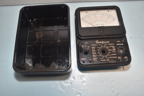 Simpson 260 Series Analog Volt Ohm EMPTY METER Bakelite CASE FOR PARTS ...