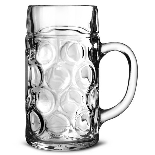 Personalised Engraved Giant Beer Stein Glass 2 Pint Dimpled Beer ...