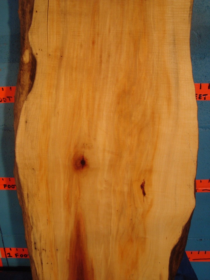#8315 flaming red box elder live edge slab lumber wood 49 7/8"L 18"W2 5 ...