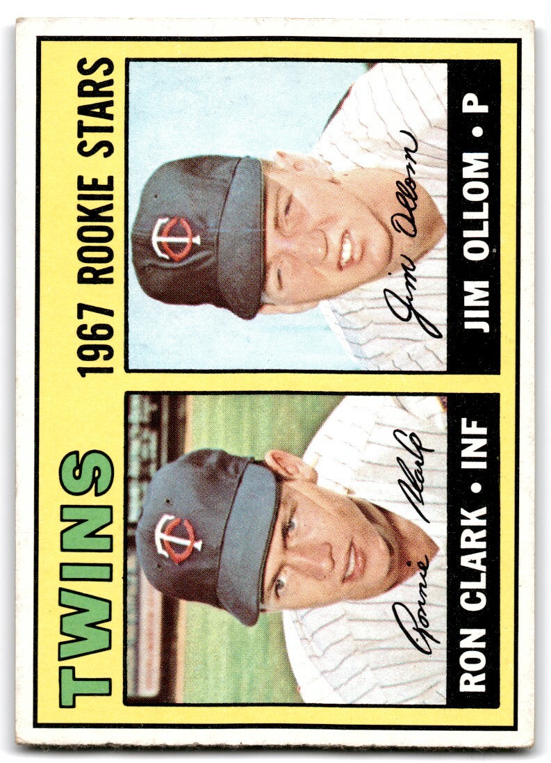 1967 Topps Twins Rookies - Ron Clark/Jim Ollom #2 Minnesota Twins #137 ...