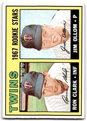 1967 Topps Twins Rookies - Ron Clark/Jim Ollom #2 Minnesota Twins #137 ...