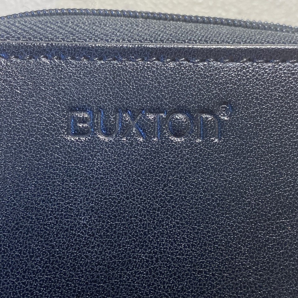 Buxton Wizard Wallet Leather credit card coin wallet ID | eBay