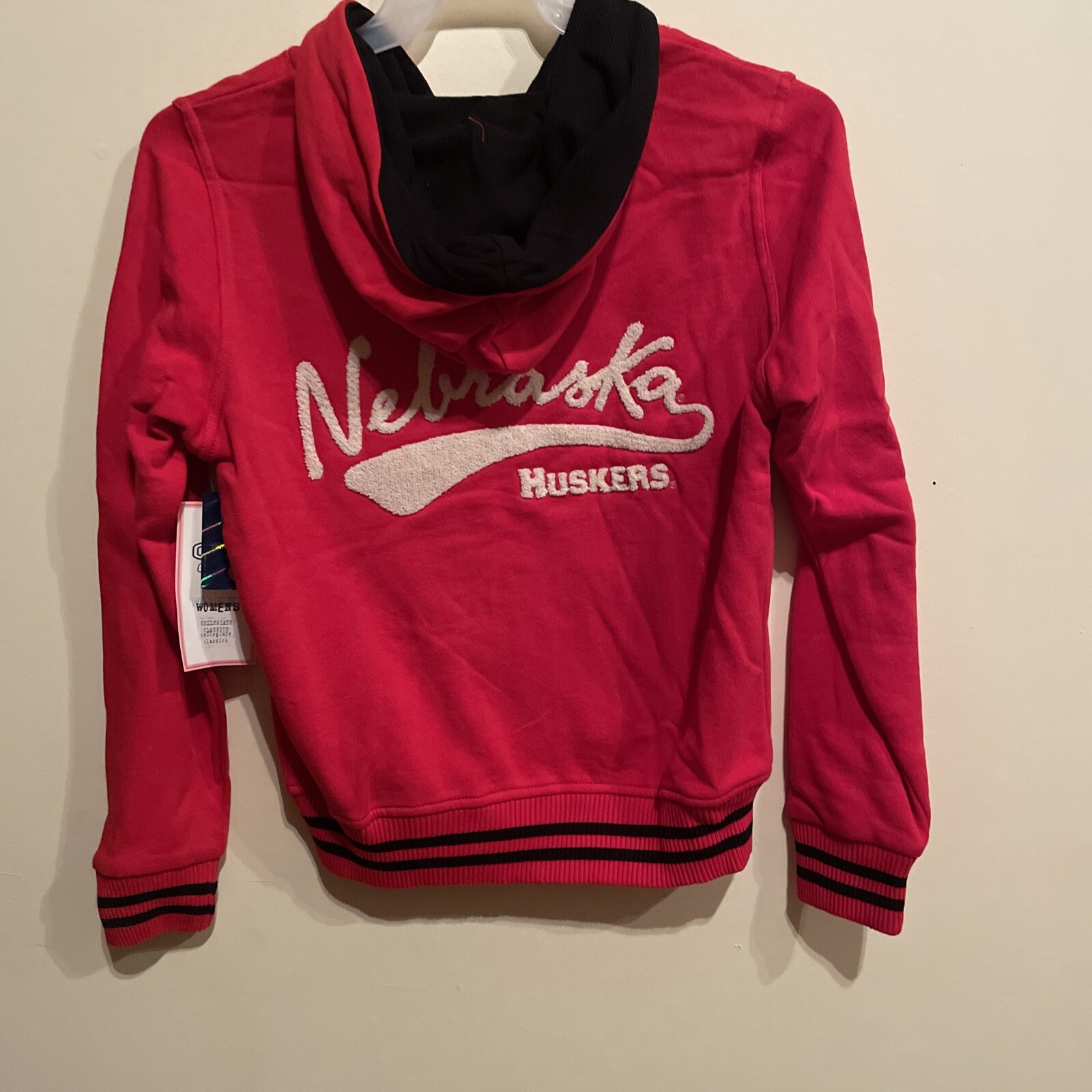 nebraska cornhuskers letterman jacket embroidery snap front hoodie | eBay
