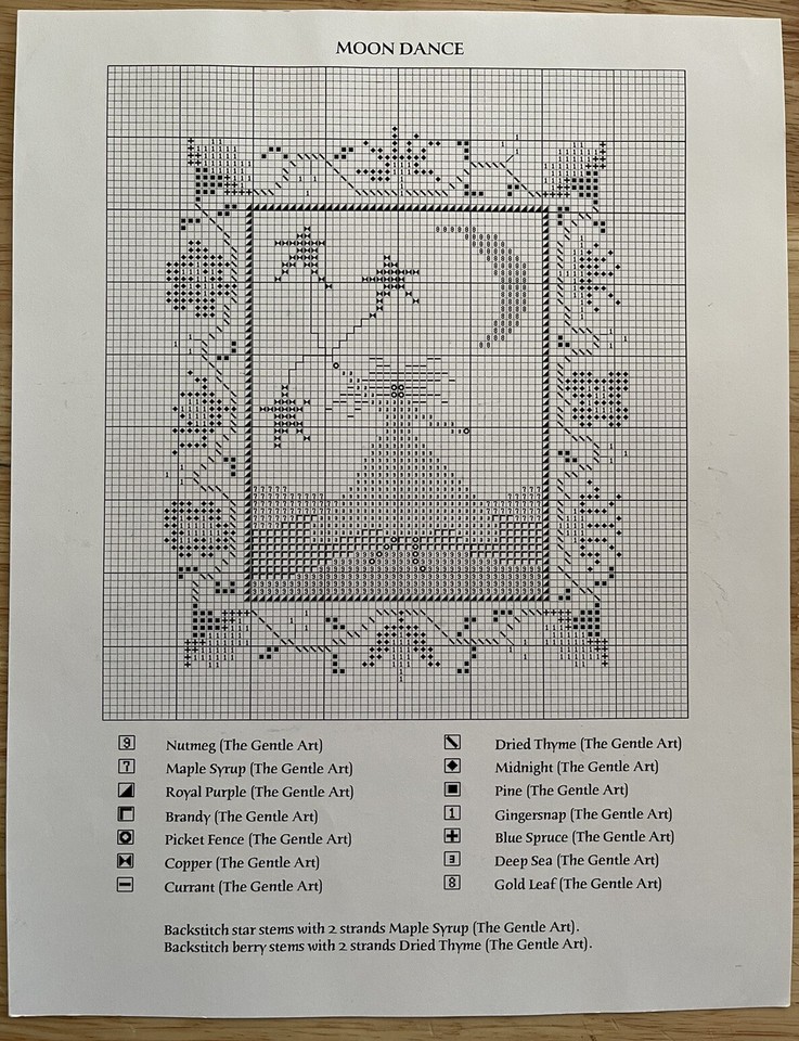 Prairie Moon “Moon Dance” Counted Cross Stitch Pattern | eBay