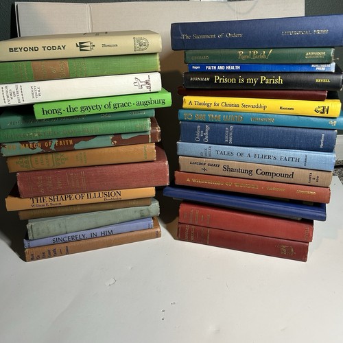 Vintage Lot of 10 Christian Religious Theology Books - Pastor's Church ...