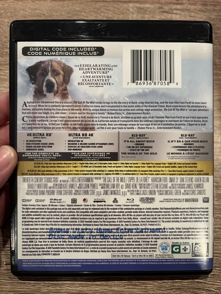 The Call of the Wild - 4K Ultra HD 4K And Bluray | eBay