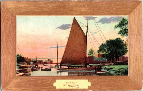 Antique Boat - Old Boat Featured on Great Vintage Nautical Postcard j ...