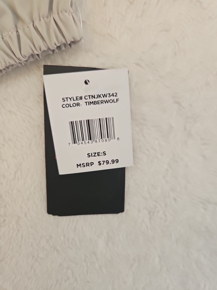 New Balance Women's Hooded Full Zip Wind Jacket Size S Timberwolf New ...