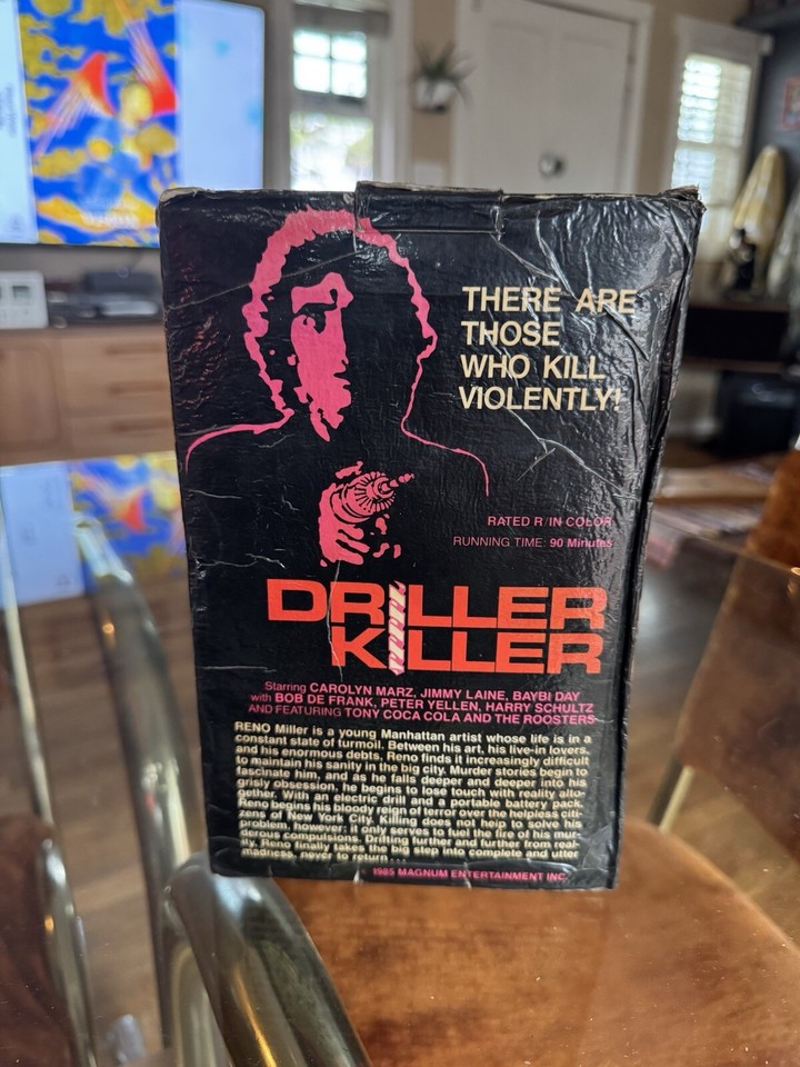 Driller Killer Rare Big Box VHS HORROR Slasher | eBay