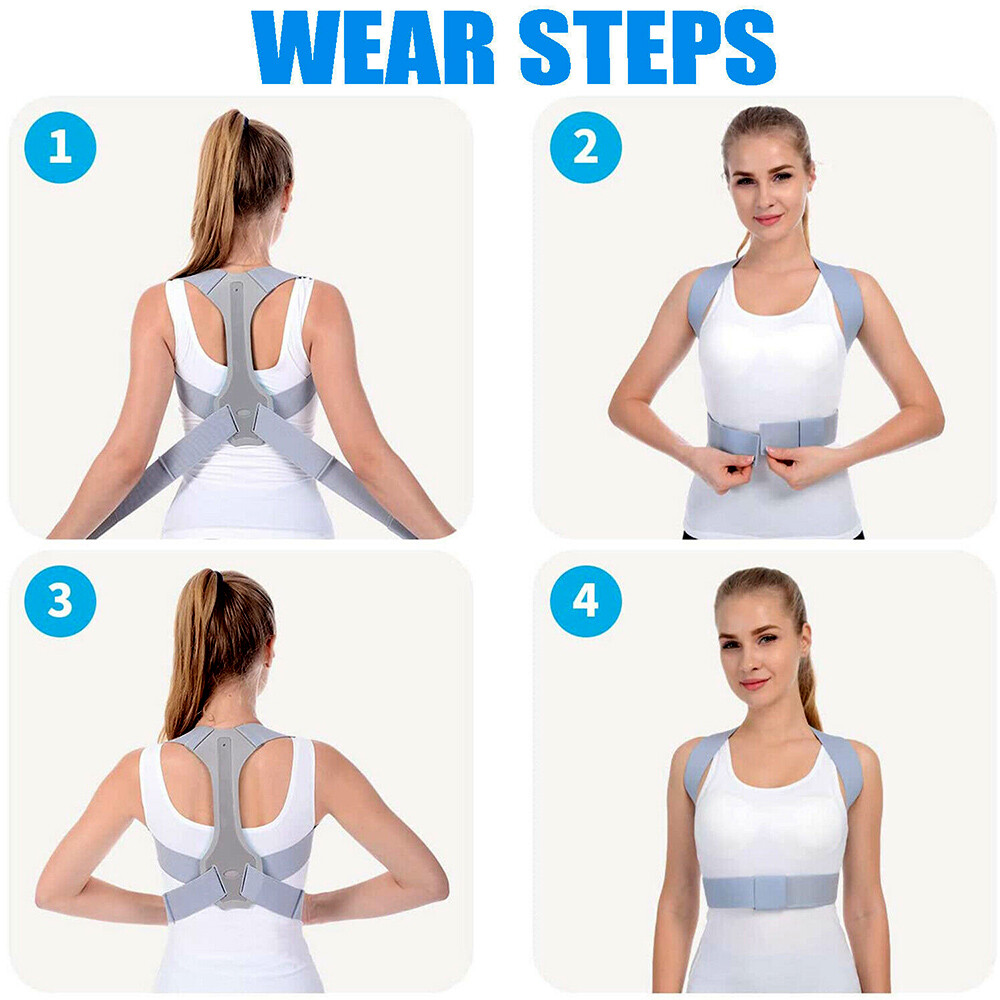Posture Corrector Clavicle Back Support Straight Shoulders Body Brace ...