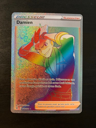 Carte Pokémon Damien 279/264 EB08 Epée & Bouclier Poing de Fusion FR ...