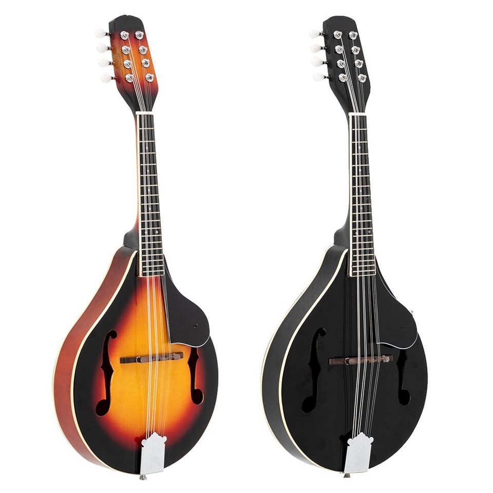 HOT New A-Style Sunset Mahogany Wood Mandolin 4 Pairs Strings High ...