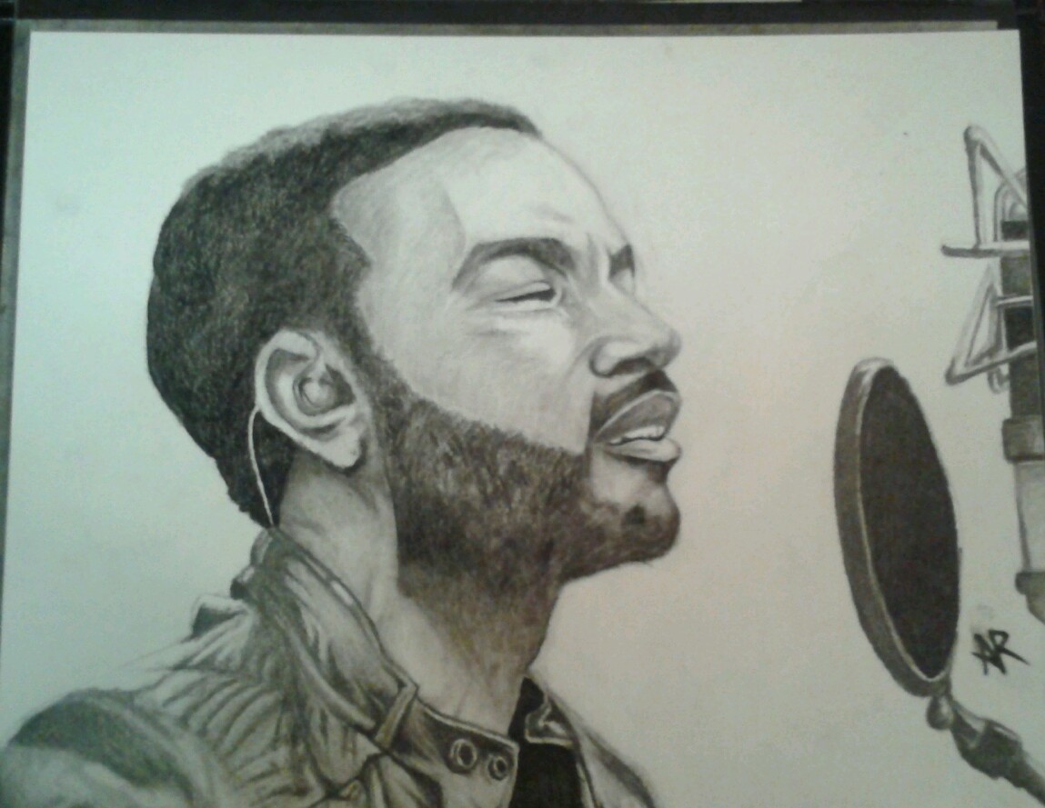John Legend portrait/drawing/music/all of me/artwork/original | eBay
