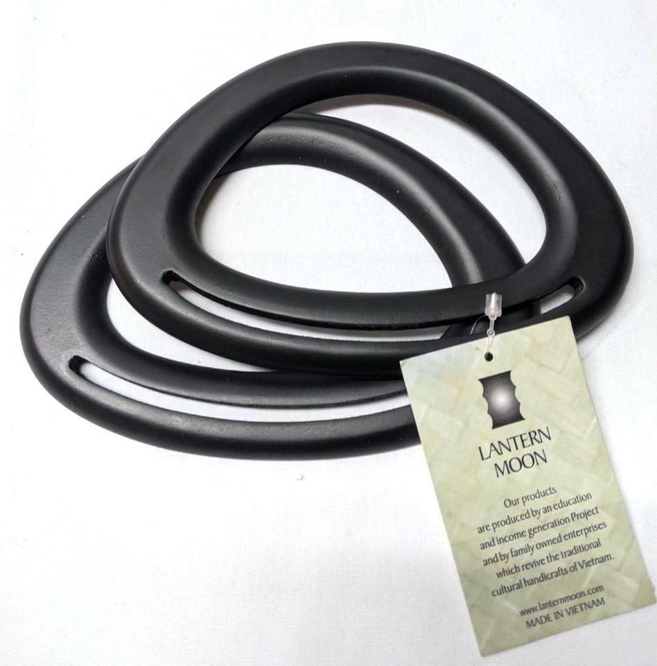 Purse Handles, Plastic Graphite Black Pear Shaped | eBay