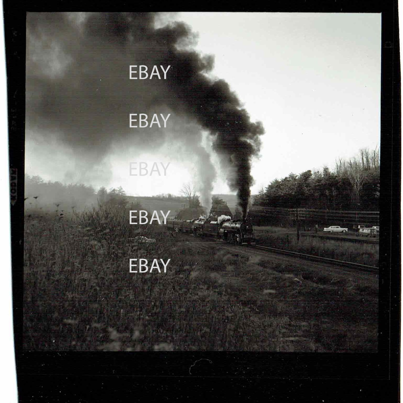 Reading T1 DOUBLE HEADER Rambles runby 1960s Railroad CONTACT PRINT ...