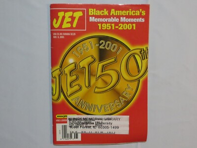 Jet Magazine Back Issue November 5 2001 50th Anniversary WB | eBay