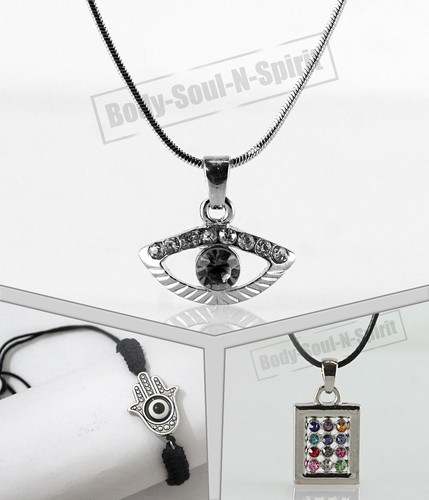 Black evil eye kit Hoshen Shield Necklace Jewish Israel Pendant ...