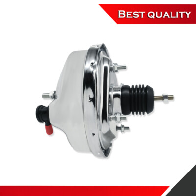 GM 8" Universal Single Power Brake Booster Chrome Suits 3 3/8" Master ...
