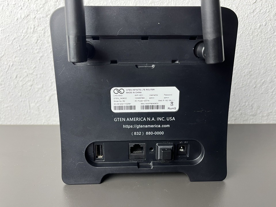 GTEN LTE Modem Router Model R2 Tested | eBay