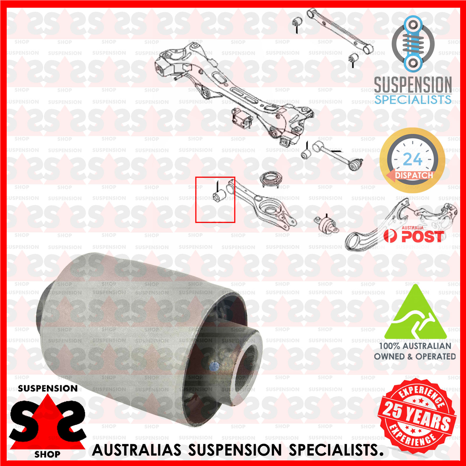 Rear Axle Mounting, Control/Trailing Arm Suit HYUNDAI I30 (Pde, Pd ...