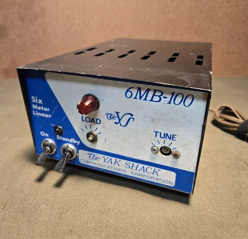 The Yak Shack 6MB-100 Six Meter Linear HAM Radio Tube Amplifier ...