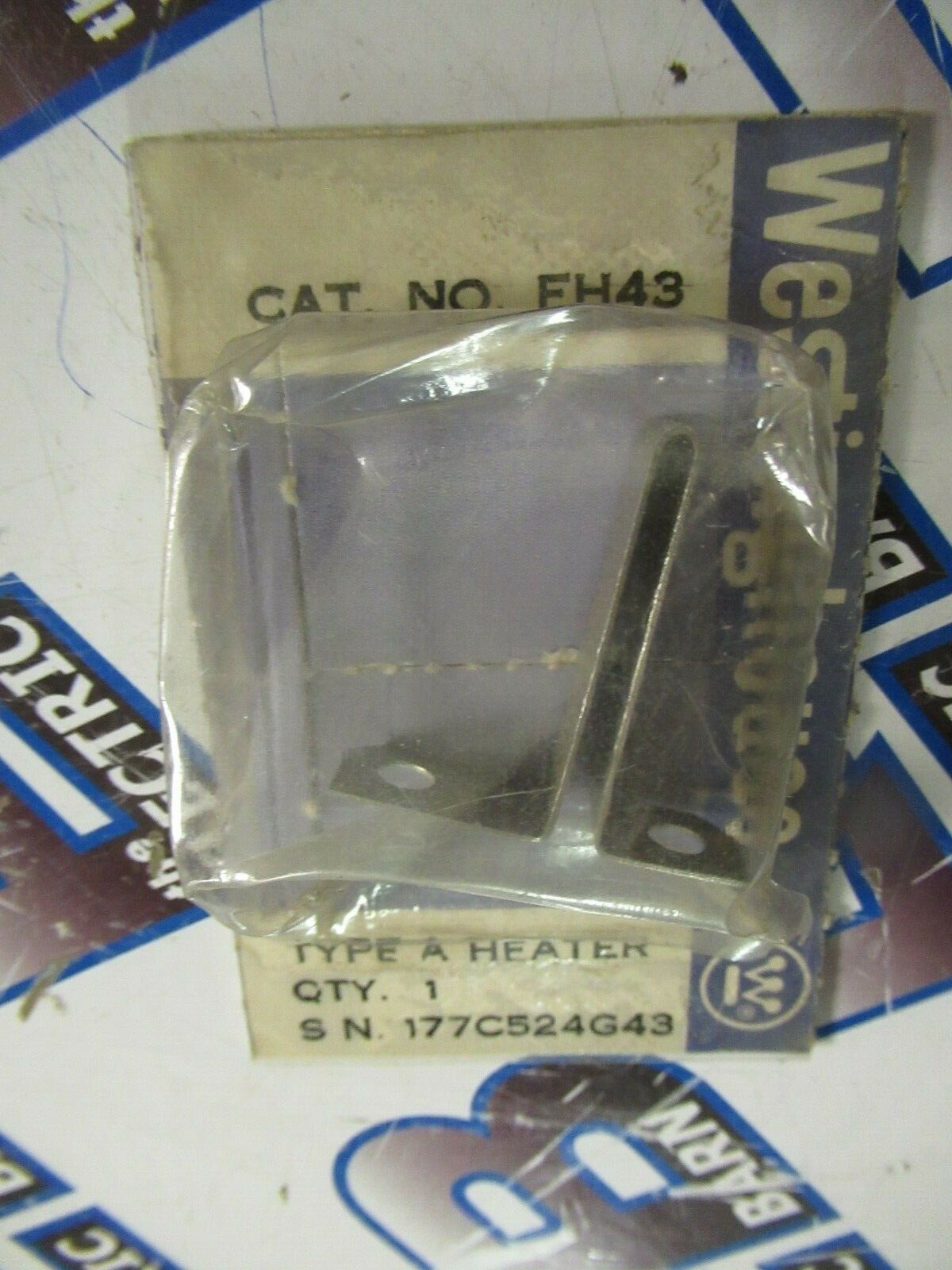 Westinghouse FH43, Type A, Thermal Overload Relay Heater Element- NEW-B ...