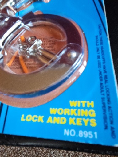 Vintage Imperial Toys Handcuffs Die Cast Metal Police Halloween Cops ...