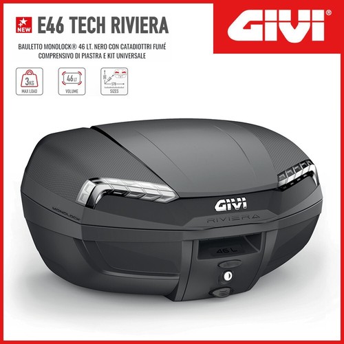 Valise / Coffre Givi Case E46 Tech Riviera Universel 46 Litres - E46NT ...