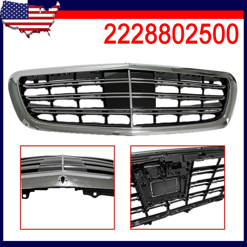 New Front Bumper Grille 2228802500 Fit For Mercedes Benz S-Class W222 ...