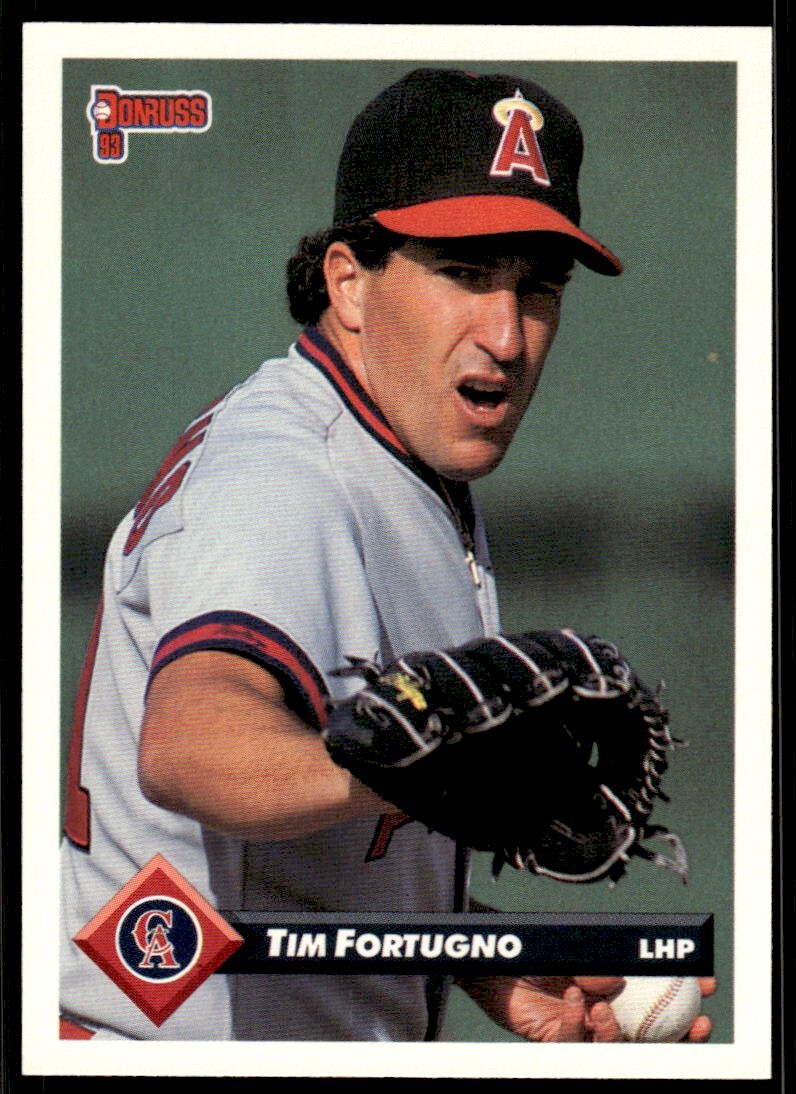 1993 Donruss Baseball Card Tim Fortugno Rookie California Angels #299 ...