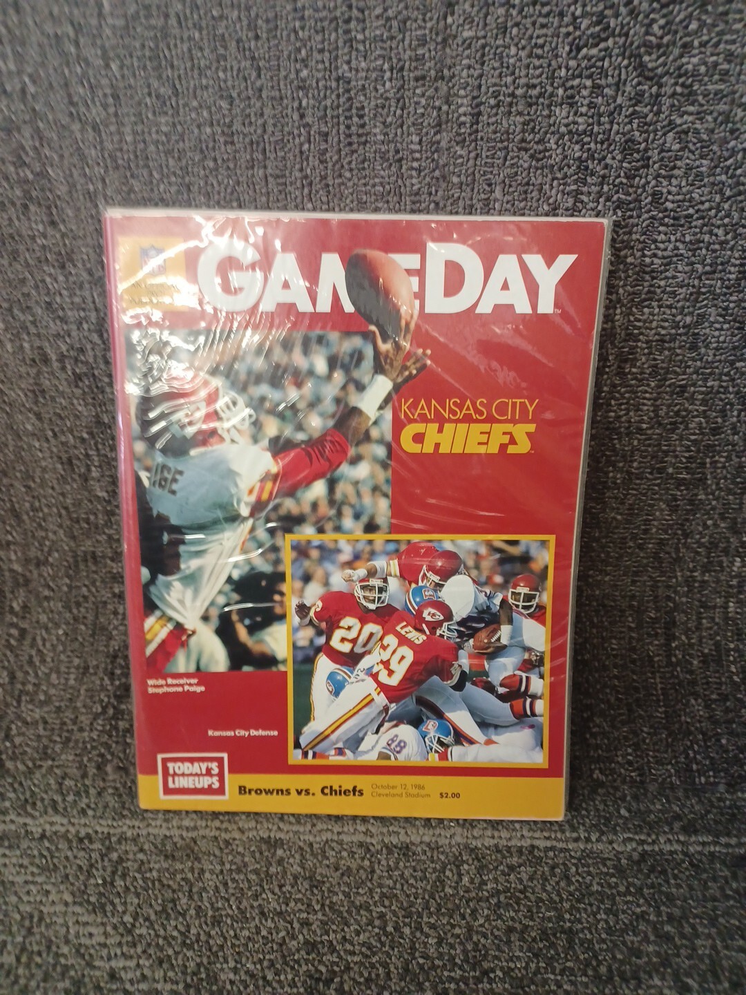 October 12,1986 Gameday Magazine Browns Vs Chiefs | eBay