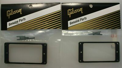 Genuine USA GIBSON® Pickup Rings Set Humbucker Les Paul Black / Brand ...