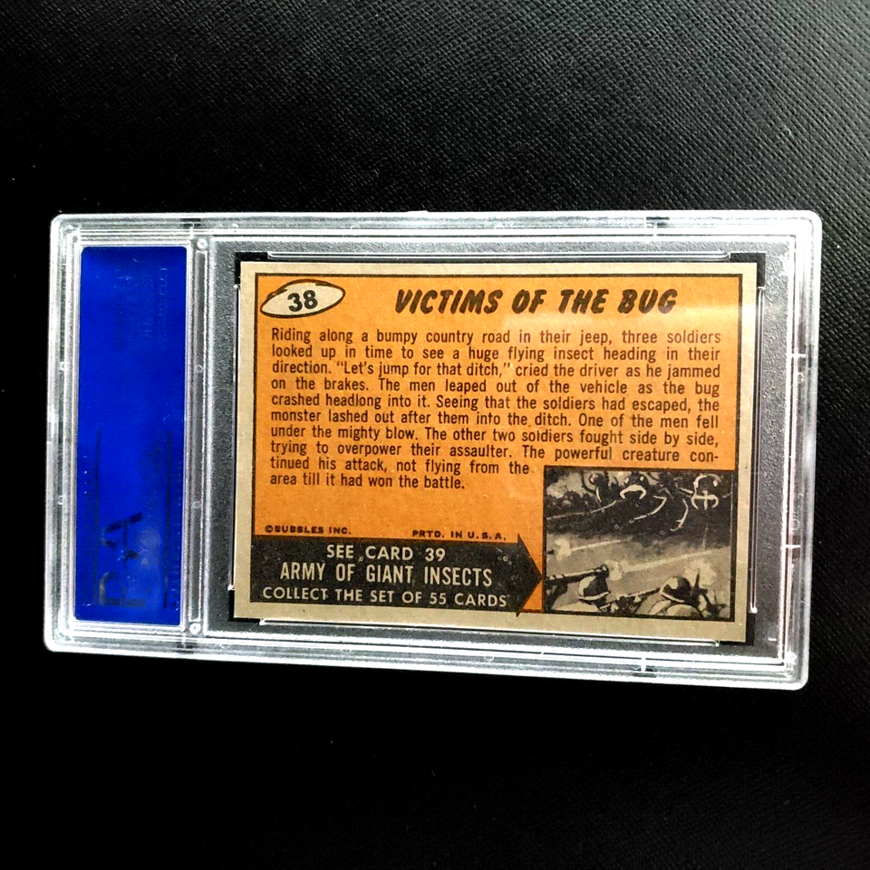 1962 Mars Attacks #38 Victims of the Bug Original Vintage PSA 8 NM ...